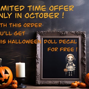 Spooky Horror Halloween Decal - Creepy Decor for Your Haunted House - Etsy