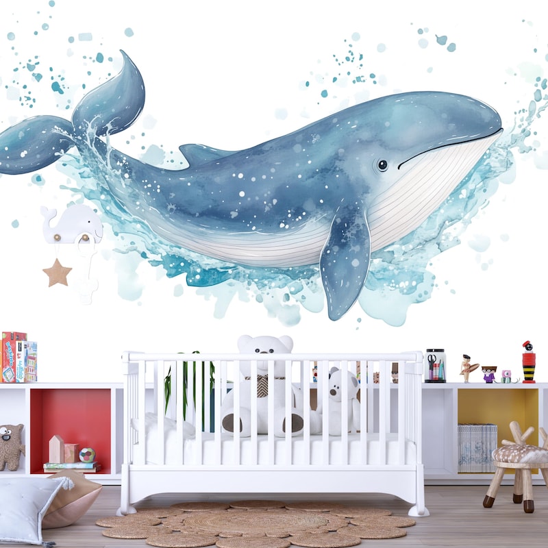 Whale Wall Decal - Etsy