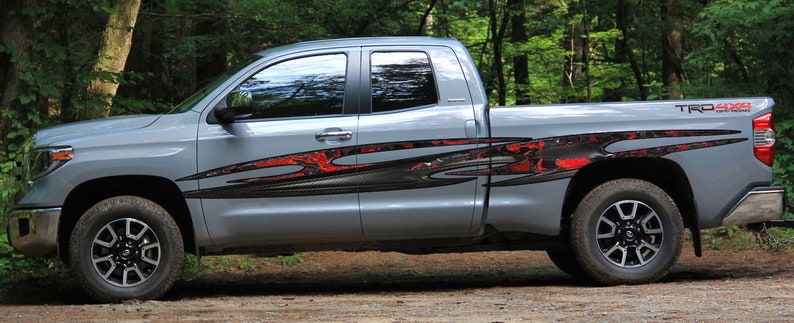 Truck Side Stickers, Tribal Racing Stripes for Trucks, 3D Tribal Ripped ...
