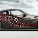 3D Checkered Flag Racing Stripes Vinyl Decal, Checkered Car Sticker ...