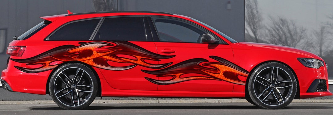 3D Tribal Car Sticker, 3D Tribal Car Wrap, 3D Tribal Racing Stripes ...