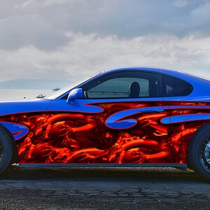 Red Dragons Car Decal, 3D Dragon Car Wrap, 3D Tribal Dragon Car Sticker ...