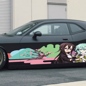 Anime Girls Sticker, Sakura Cherry Blossom Livery, Japanese Anime ...