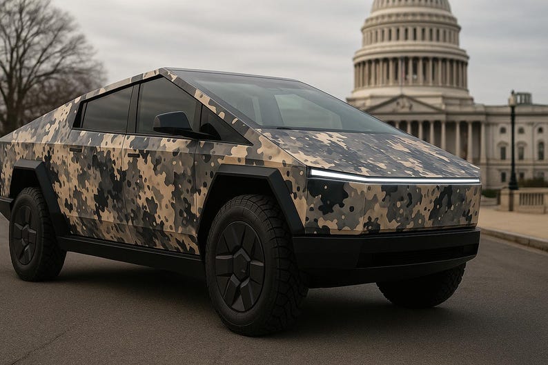 Urban Stealth Camo Cybertruck Wrap | Tactical Military Vinyl Design ...