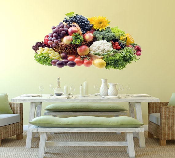 Mixed Fruits and Vegetables Stickers Graffiti Decals Sticker | Etsy