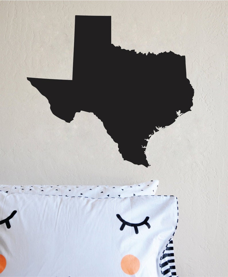 Texas State Map Vinyl Decal Sticker Bumper Car Truck Window | Etsy