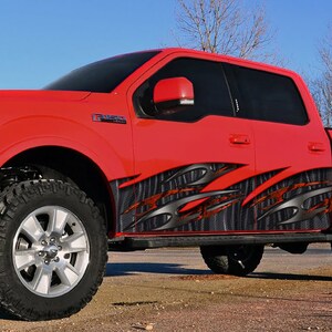 Tribal Racing Stripes for Trucks, 3D Tribal Ripped Metal Car Vinyl ...