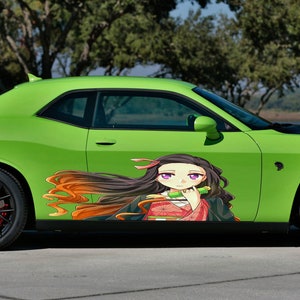 Anime Girl Car Sticker, Anime Car Vinyl Decal, Anime Car Wrap, One ...