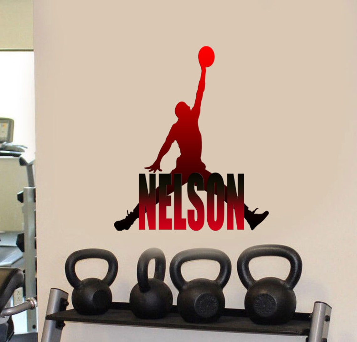 Basketball Custom Name Wall Decal Personalized Sticker - Etsy