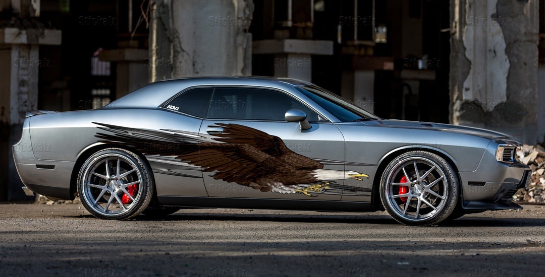 Bald Eagle Decal Full Color Car Side Graphics, Tribal Street Racing ...