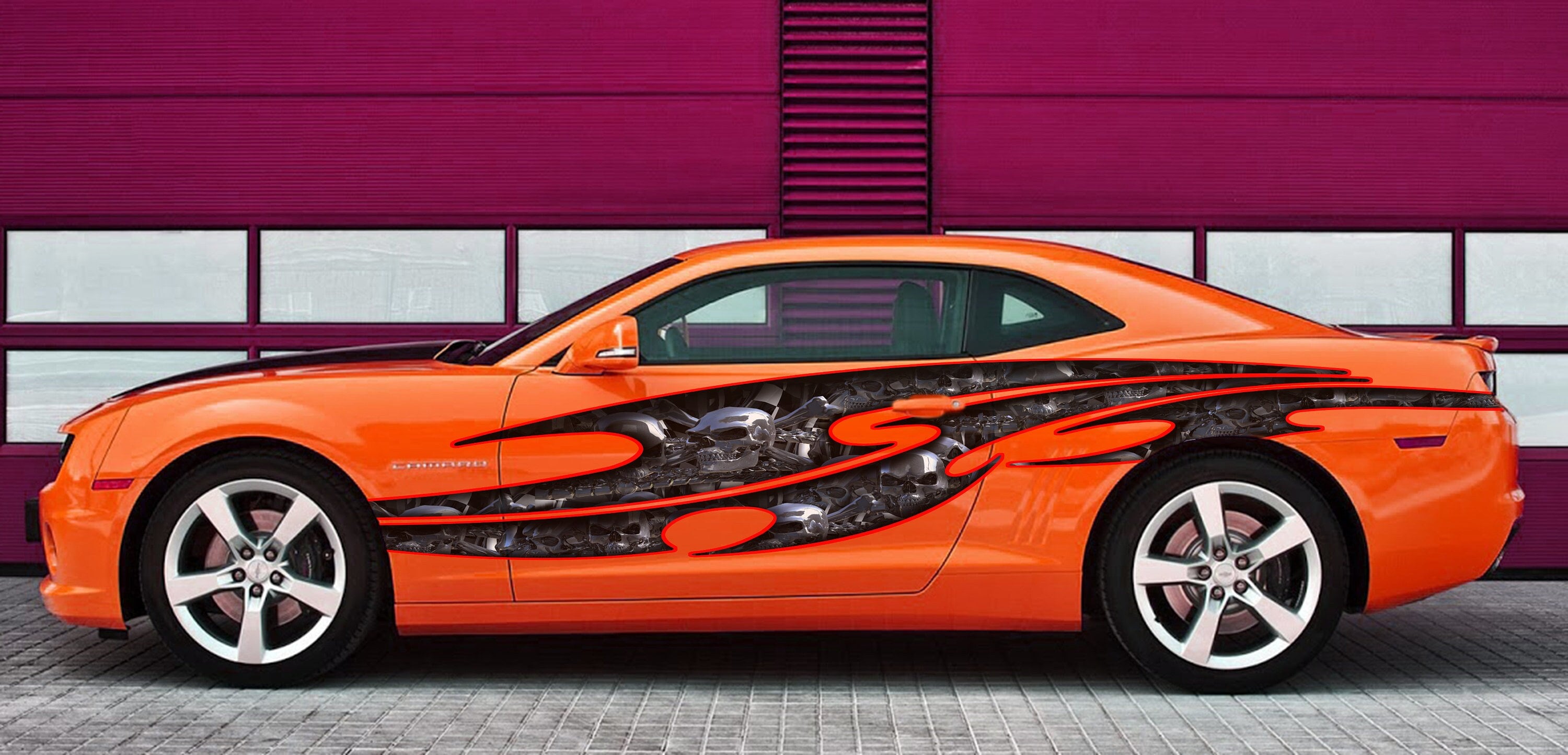 Skulls Bones Car Wrap Pirate Skull Full Color Car Vinyl - Etsy