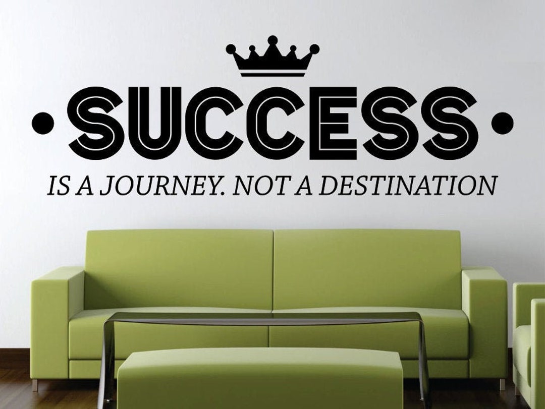 Success New Vinyl Decal Design Sticker Decor Motivational Wall Murals ...