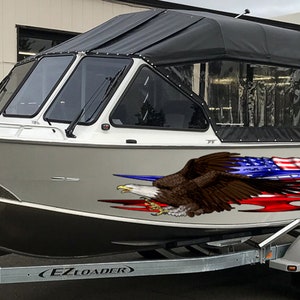 Boat Decals-yacht American Pride Graphic Decal, American Flag Sticker ...