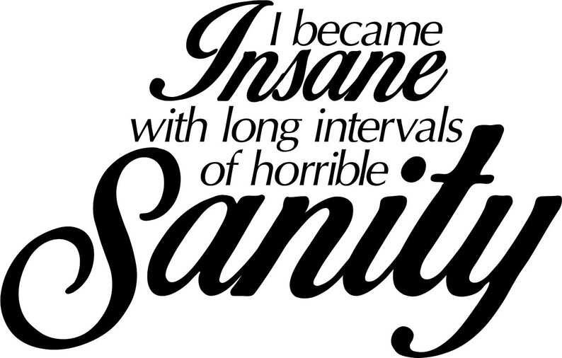 Edgar Allen Poe Insanity Life Quote New Vinyl Wall Decal Sticker Decor ...