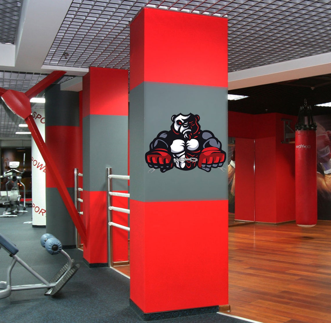 Sport boxing MMA Wall decal Sport boxing Wall stickermodern | Etsy