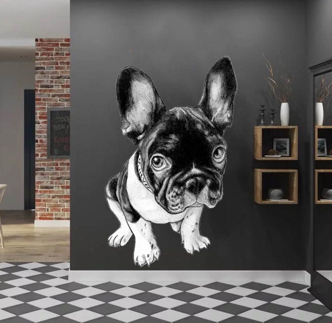French Bulldog Wall Decal, French Bulldog Decor, Dog Decorations for ...
