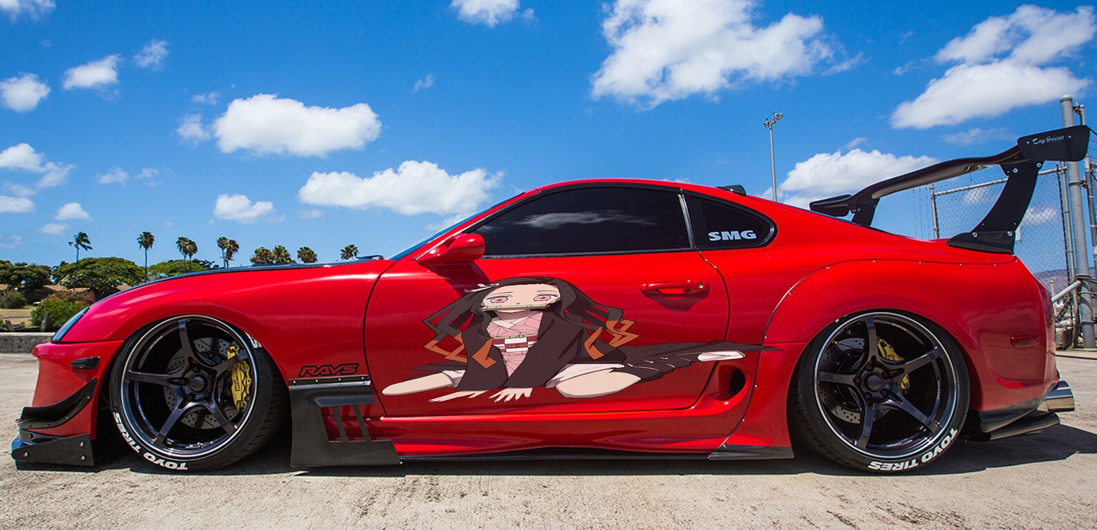 Anime Girl Car Wrap, Anime Car Vinyl Decal, Anime Girl Car Sticker ...