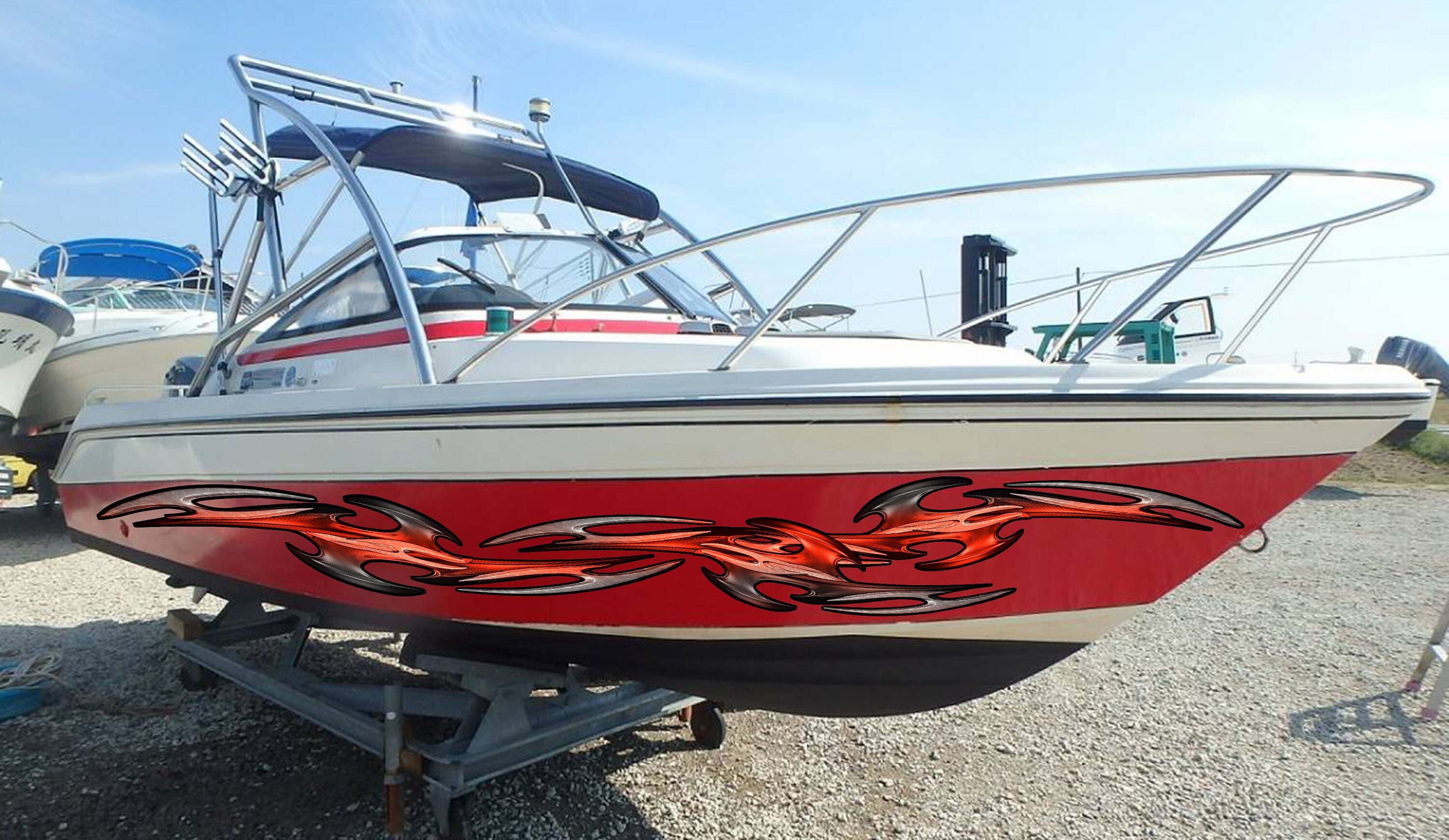 Stripes And Boat Designs