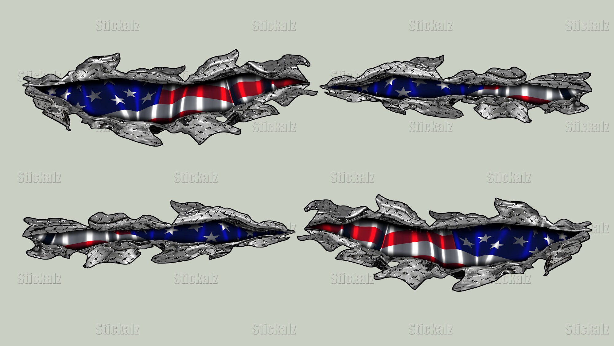 3D US Flag Boat Sticker Full Color USA Flag Boat Decal - Etsy