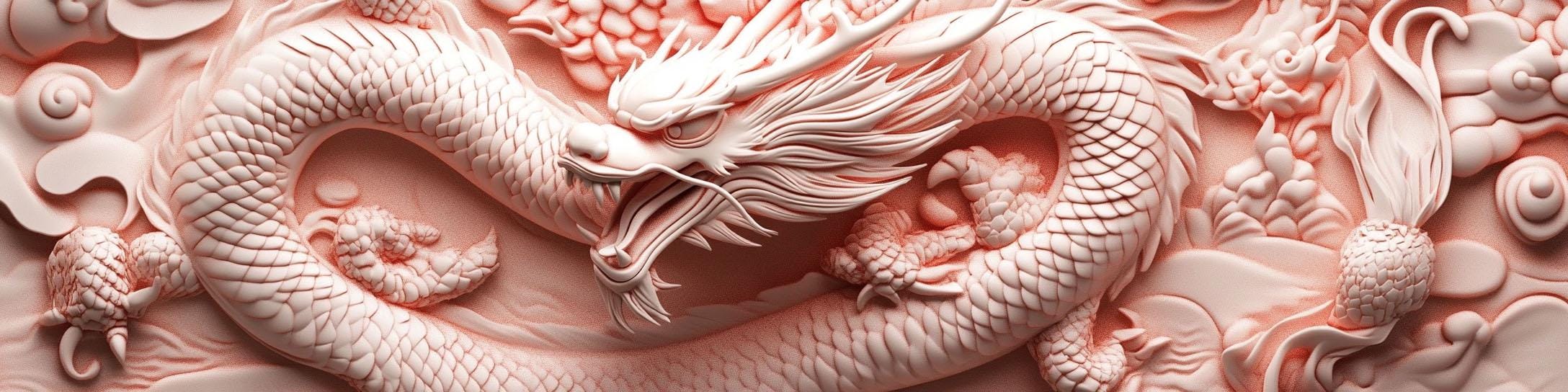 Pink Dragon Car Wrap – Custom Vinyl Wrap With Asian Dragon Design – JDM ...