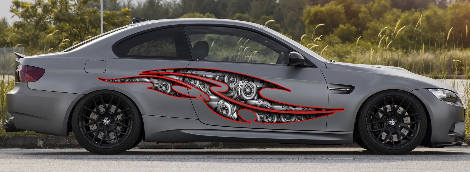 Car Side Tribal Turbocharged Graphic 3D Car Graphic Tribal - Etsy