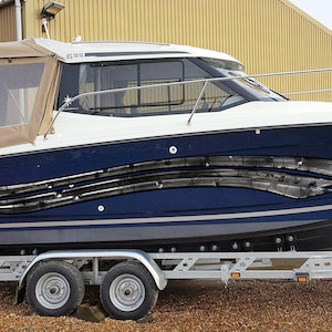 Racing Stripes Boat Vinyl Graphics – Speed Boat Side Decals – Marine ...