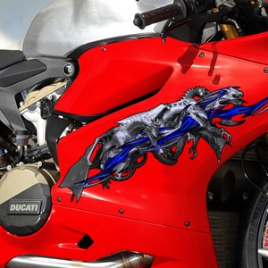 Dragons Full Sport Bike Vinyl, 3D Dragon Motorcycle Wrap Vinyl, Lizard ...