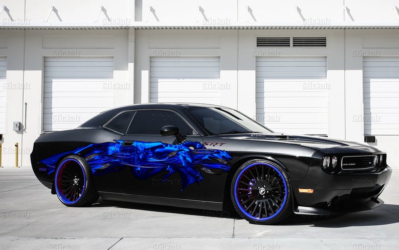 Ripped Metal Car Vinyl Dragons 3D Wrap Ripped Metal Full Color | Etsy