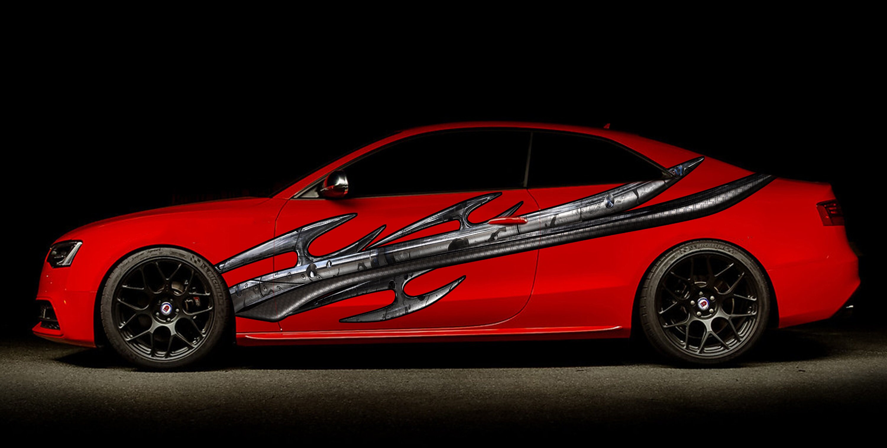 Tribal Racing Stripes Car Vinyl Wrap Full Color Car Vinyl - Etsy