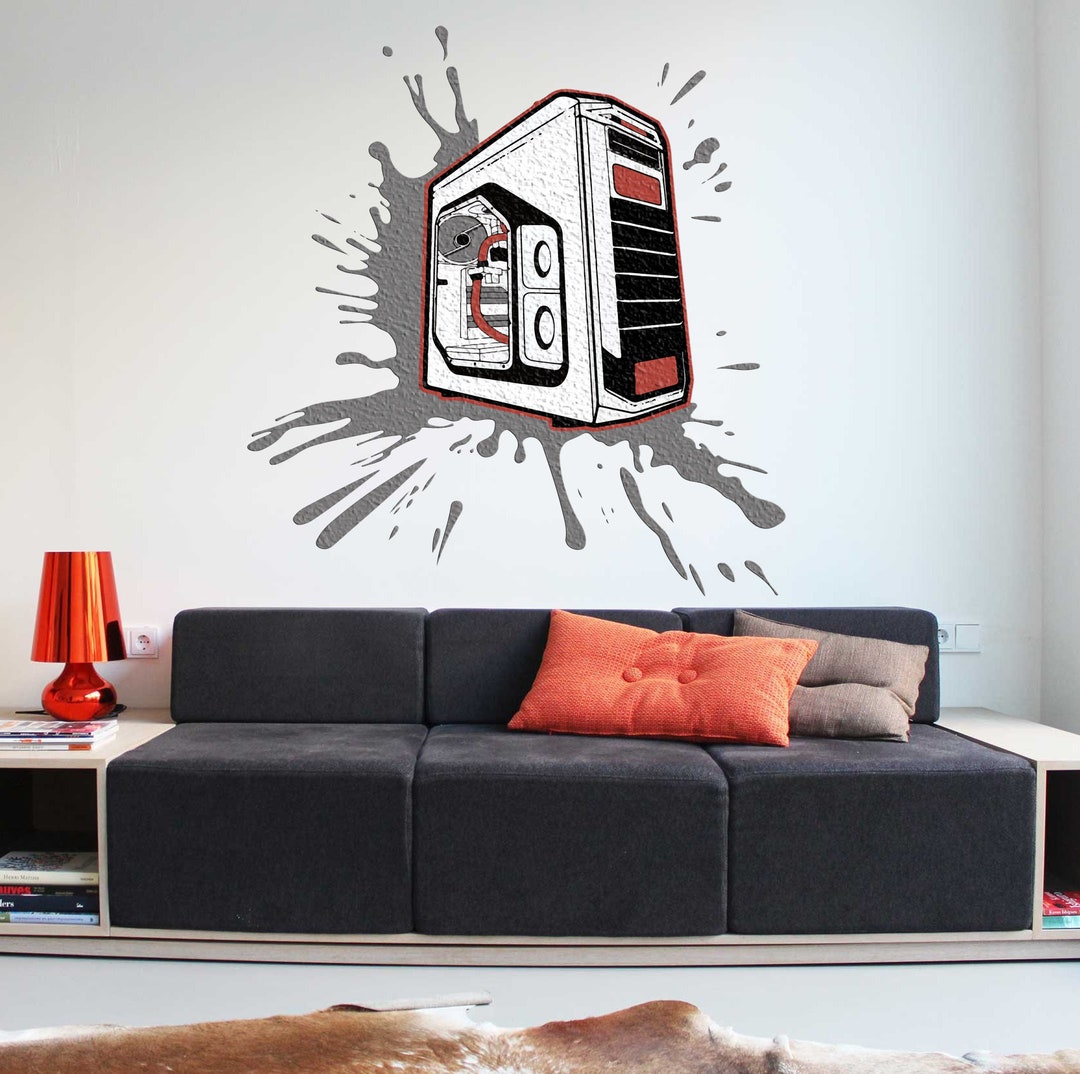 Wall Decal Gaming Art Stickers Gamer, Game Vinyl Wall Decal Computer PC ...