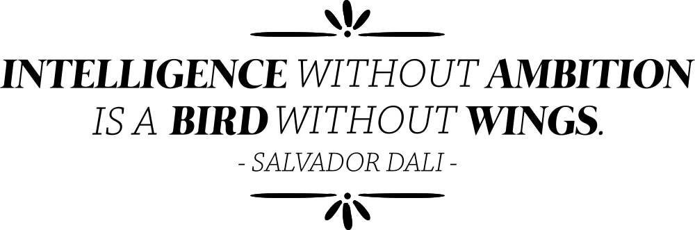 Salvador Dali Intelligence Without Ambition Vinyl Decal Wall Sticker ...