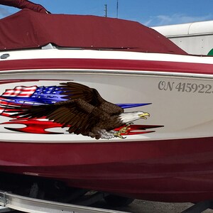 Boat Decals-yacht American Pride Graphic Decal, American Flag Sticker ...