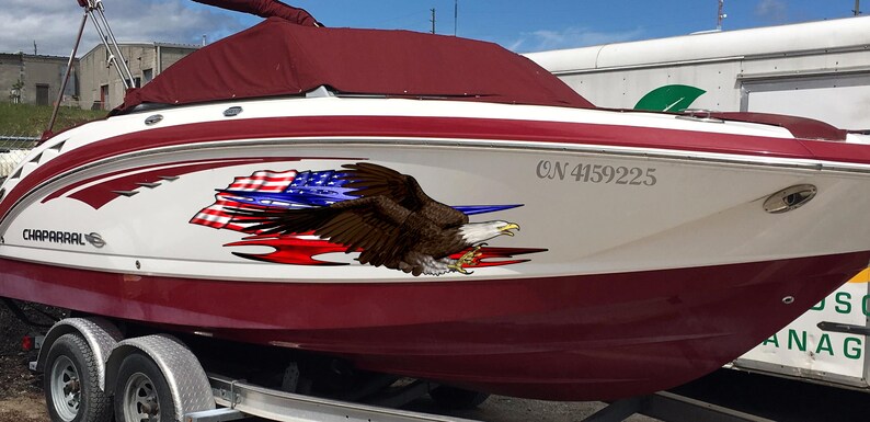 Boat Decals-yacht American Pride Graphic Decal American Flag - Etsy