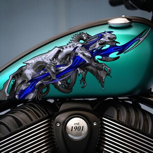 Dragons Full Sport Bike Vinyl, 3D Dragon Motorcycle Wrap Vinyl, Lizard ...