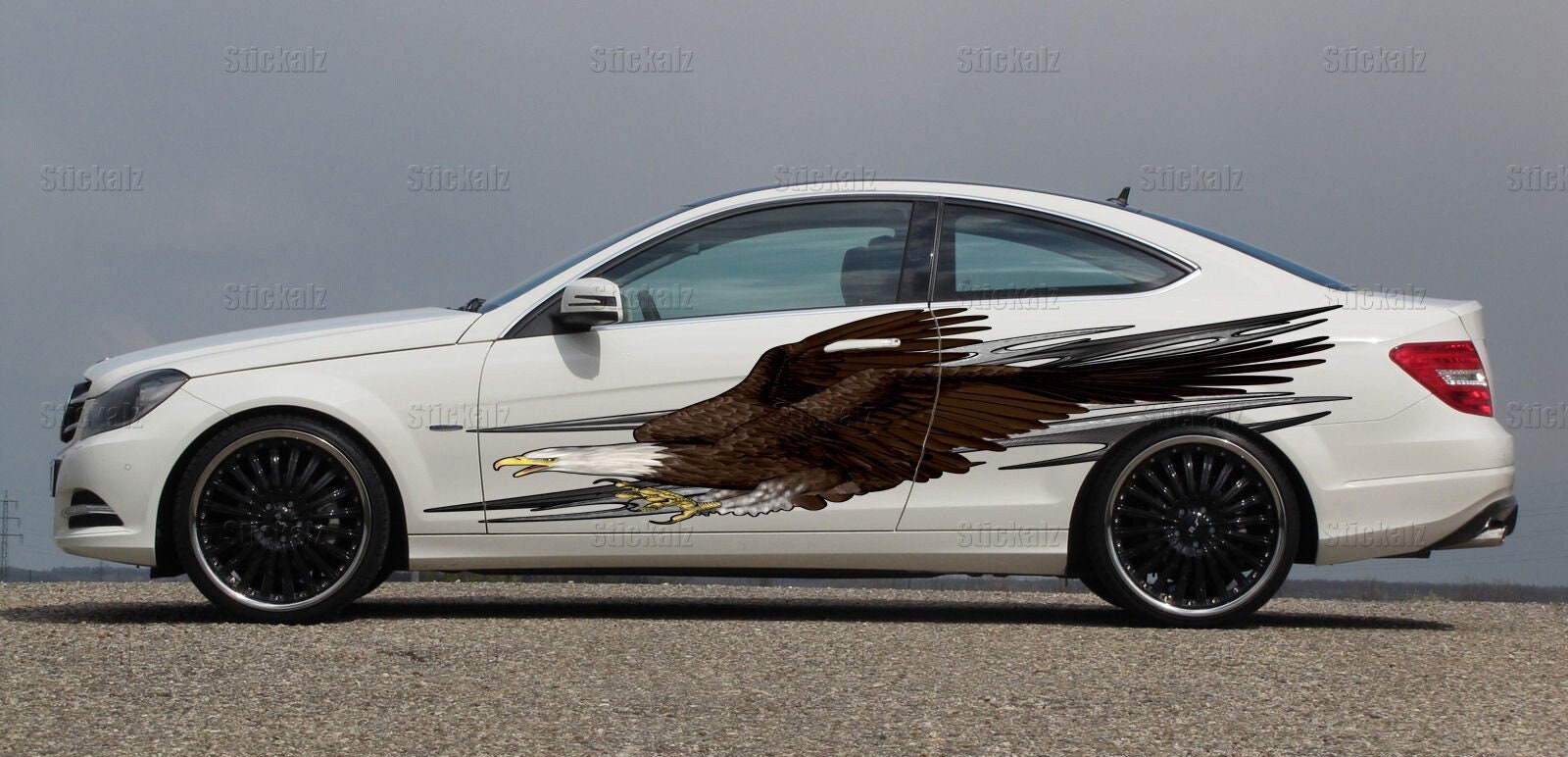 3D Tribal Car Sticker Wrap Ripped Metal American Pride Full - Etsy