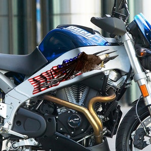 USA Racing Stickers and Decals, US Eagle Ripped Metal Motorcycle Vinyl ...