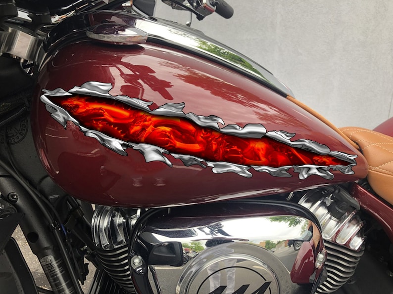 Red Dragon Motorcycle Stickers Dirt Bike Wrap Flames Dragons - Etsy