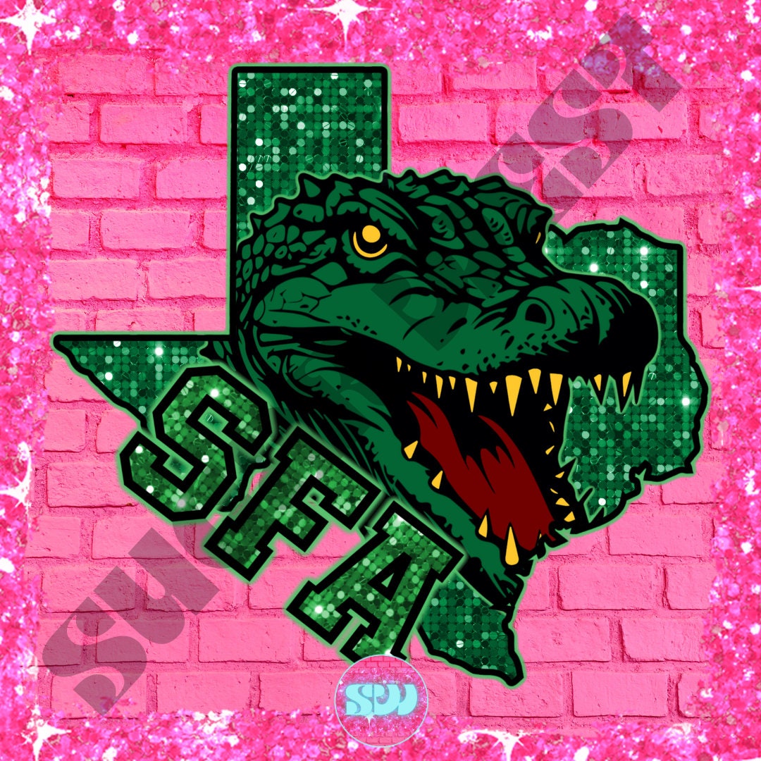 SFA Gators Glitter *texas Series* Mascot DIGITAL Png - Etsy