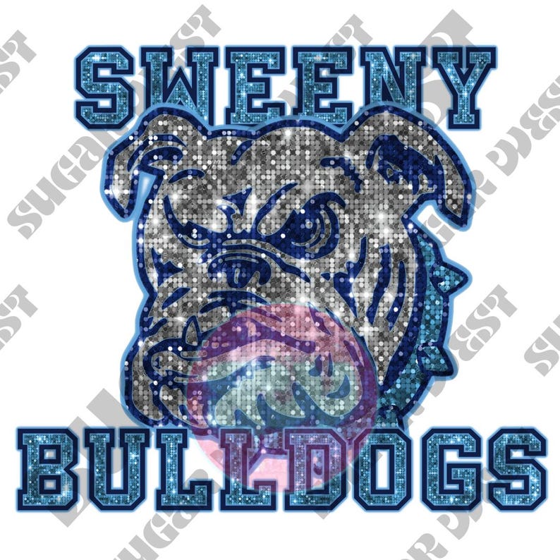 SWEENY BULLDOGS Glitter School Spirit Digital PNG - Etsy