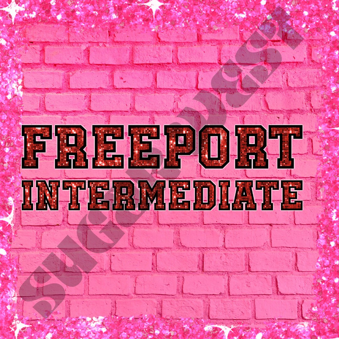 Freeport Intermediate Glitter Letters DIGITAL PNG - Etsy