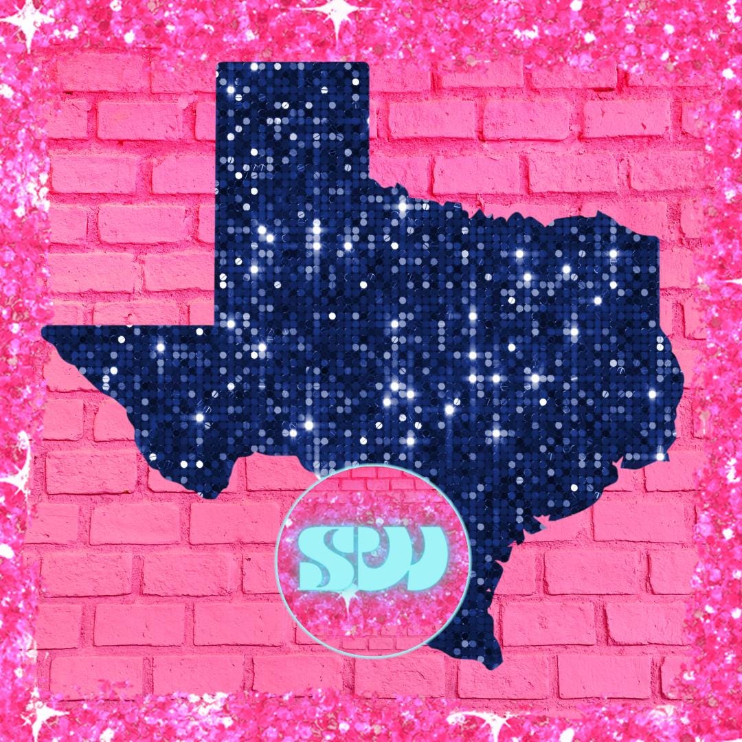 Dark Blue Glitter Texas Clipart *texas Series* - DIGITAL PNG - Etsy