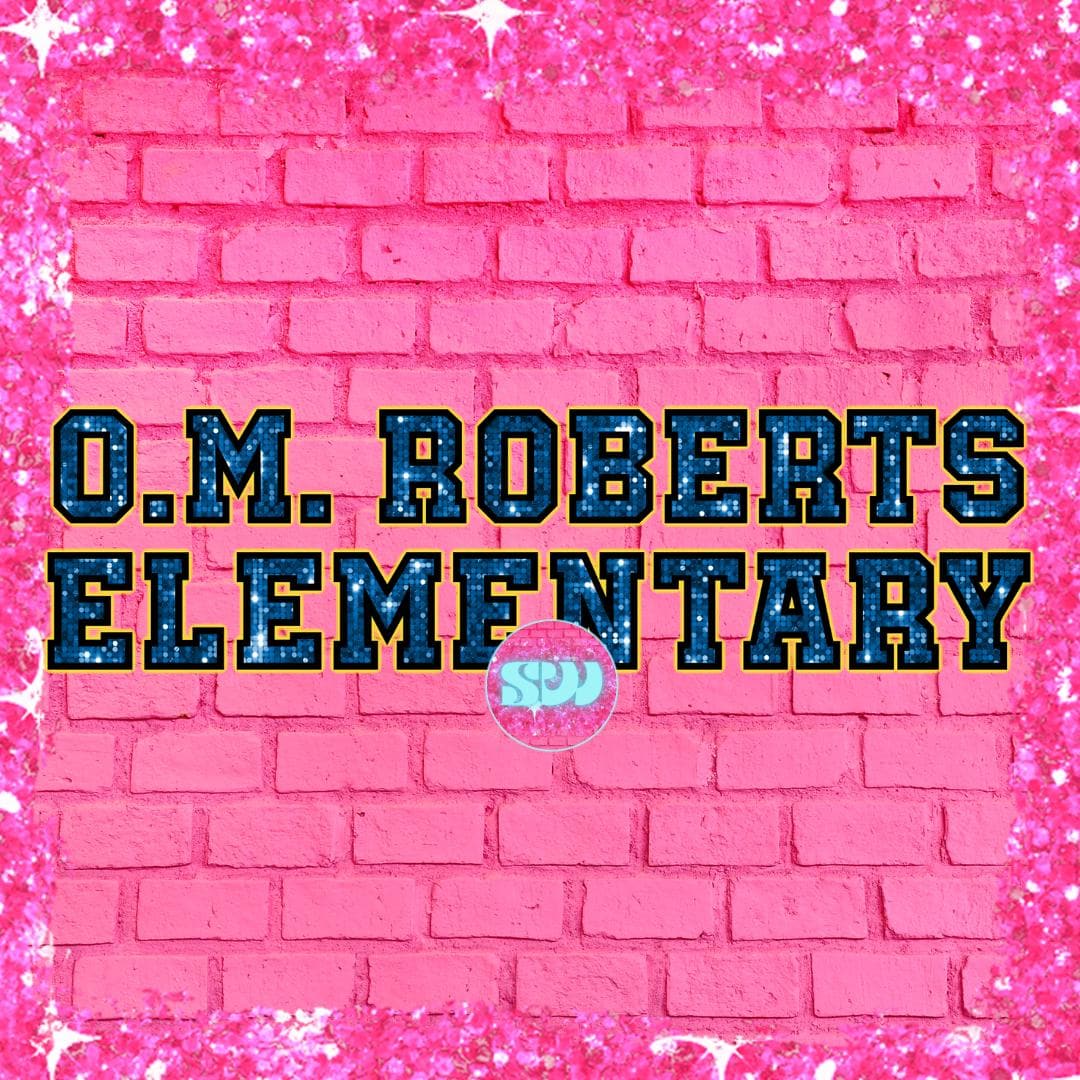 OM Roberts Elementary Glitter Letters *2 Designs* DIGITAL PNG - Etsy