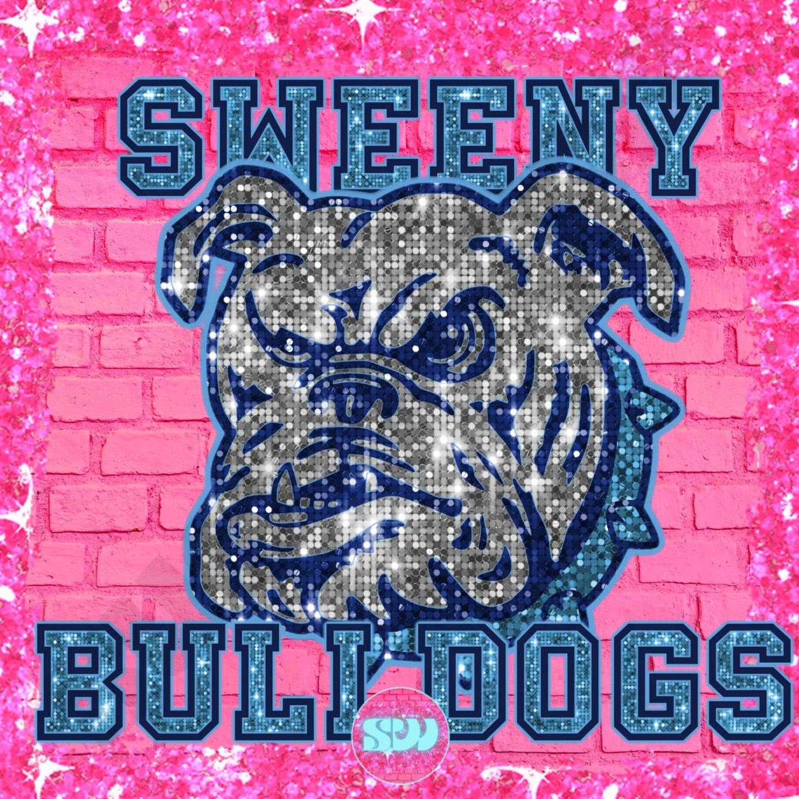 SWEENY BULLDOGS Glitter School Spirit Digital PNG - Etsy