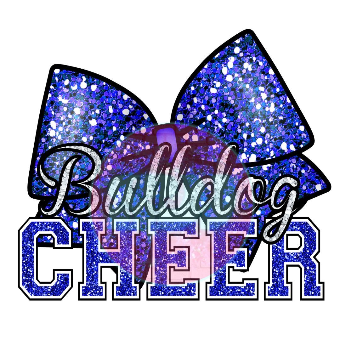Bulldog Cheer Bow DIGITAL PNG - Etsy