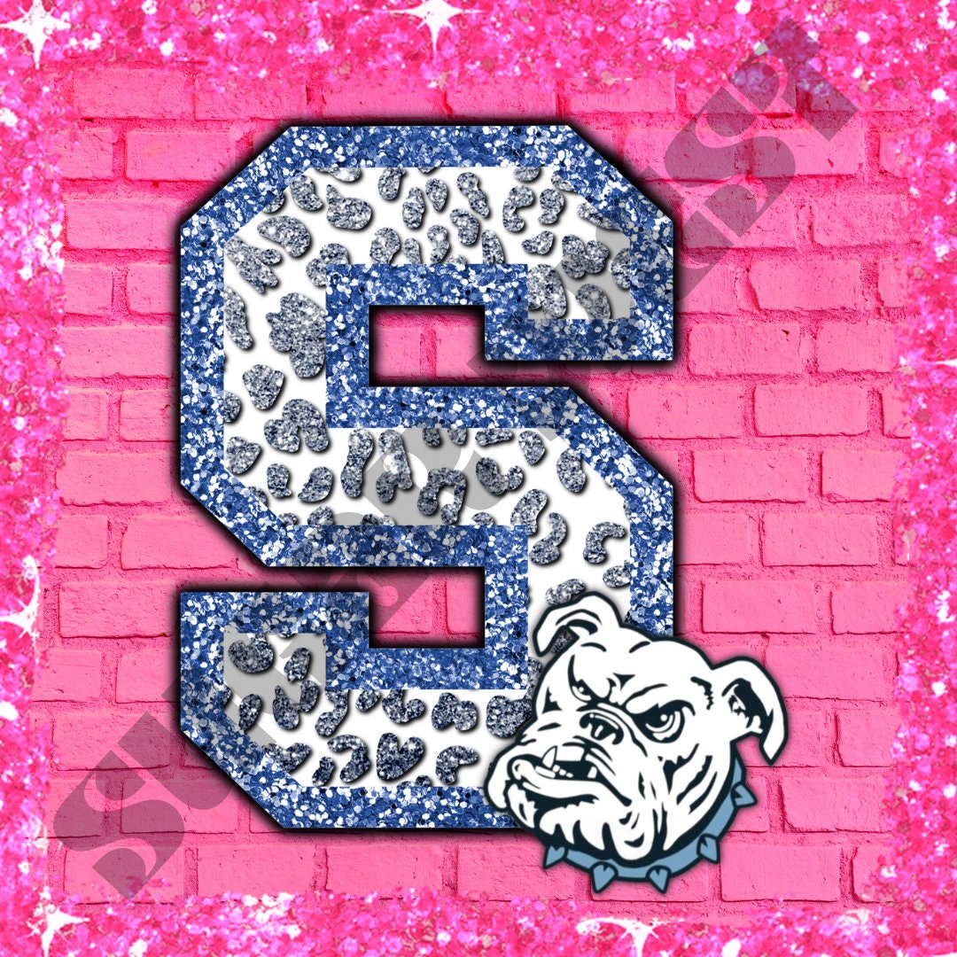 Sweeny Bulldogs Glitter Leopard School Spirit DIGITAL DESIGN PNG - Etsy
