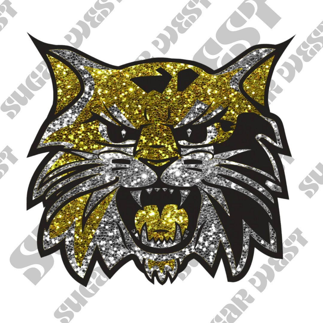 Neosho Wildcats Glitter Mascot DIGITAL FILE - Etsy