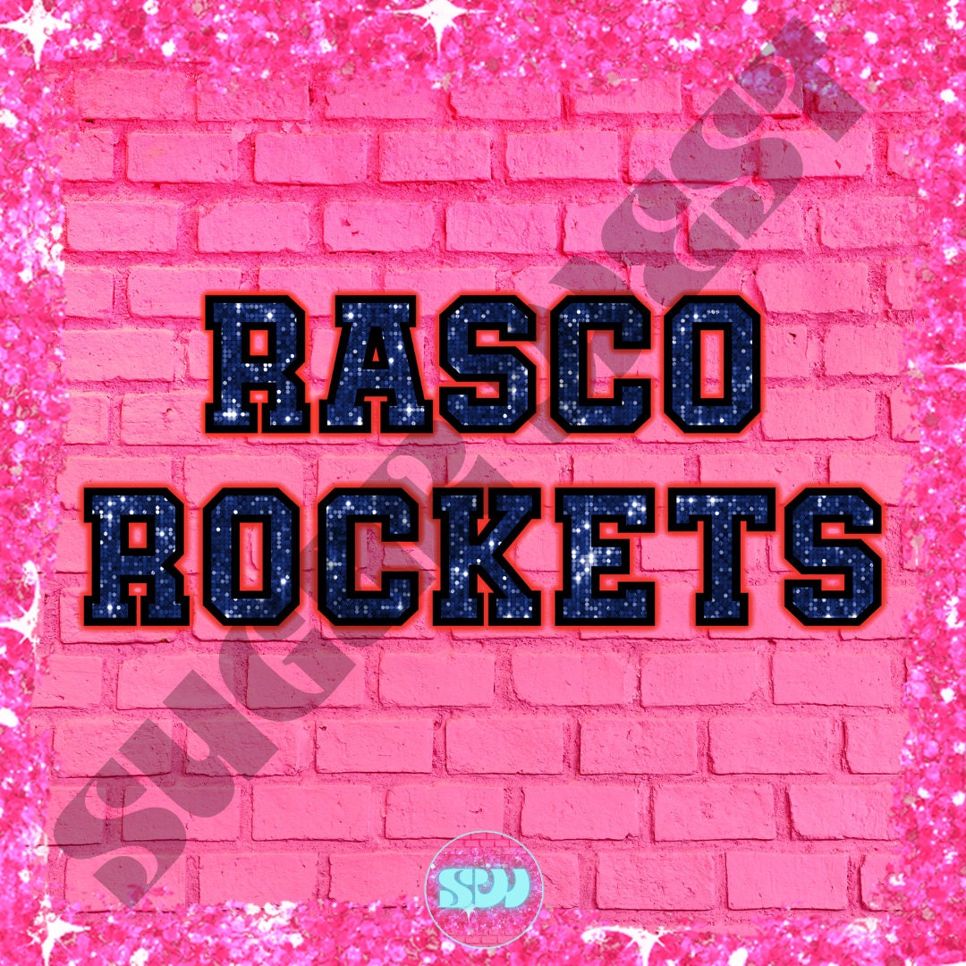 Rasco Rockets Glitter Letters DIGITAL PNG - Etsy
