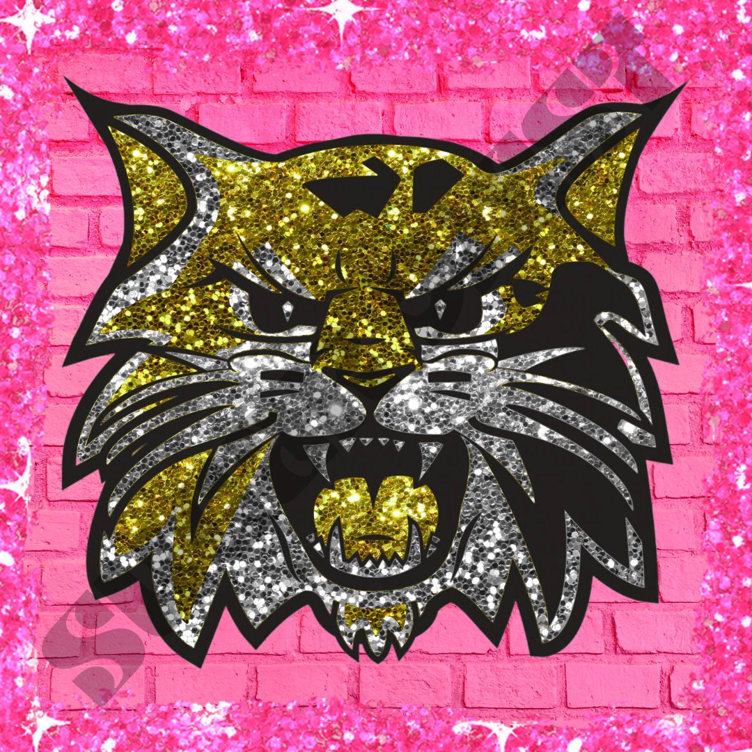 Neosho Wildcats Glitter Mascot DIGITAL FILE - Etsy