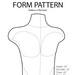 Male Form I Pattern for Tabletop or Wall Display EVA Foam - Etsy