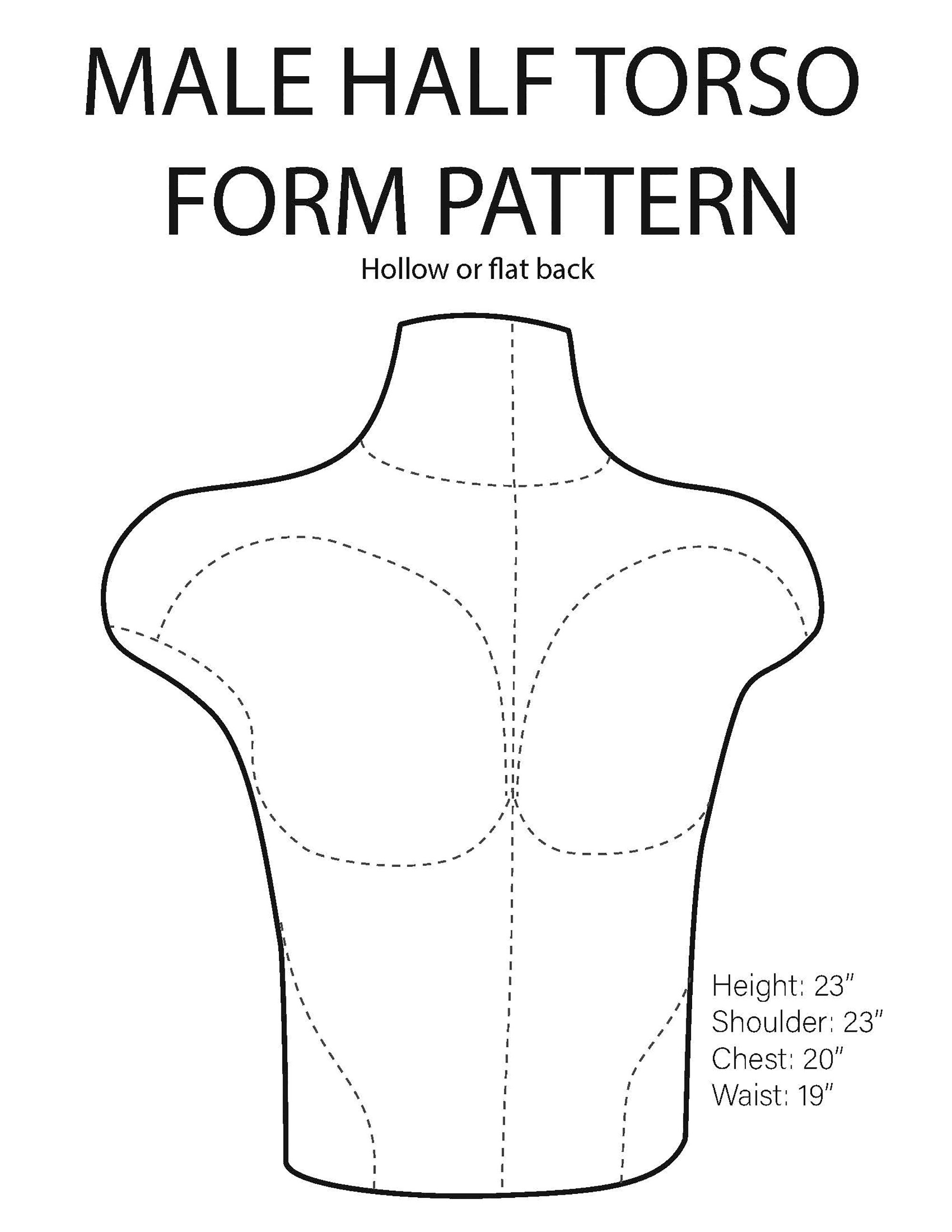 Male Form I Pattern for Tabletop or Wall Display EVA Foam - Etsy